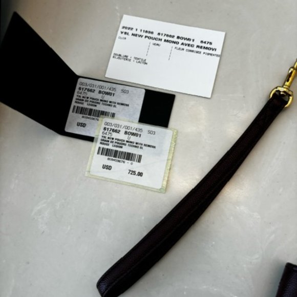Yves Saint Laurent | Bags | Ysl New Pouch Bag Burgundy | Poshmark